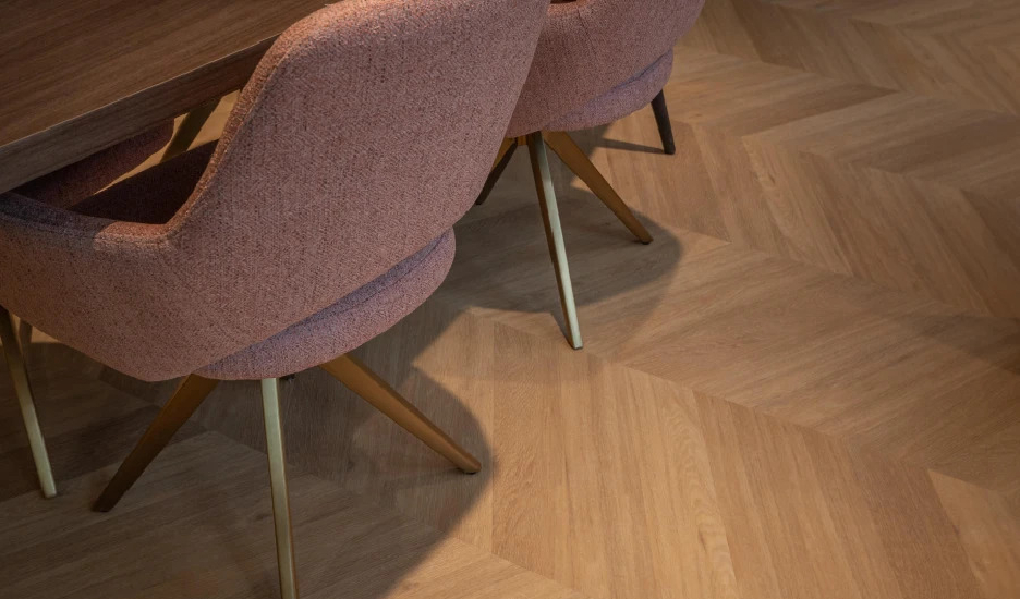 Vinylboden Chevron Optik